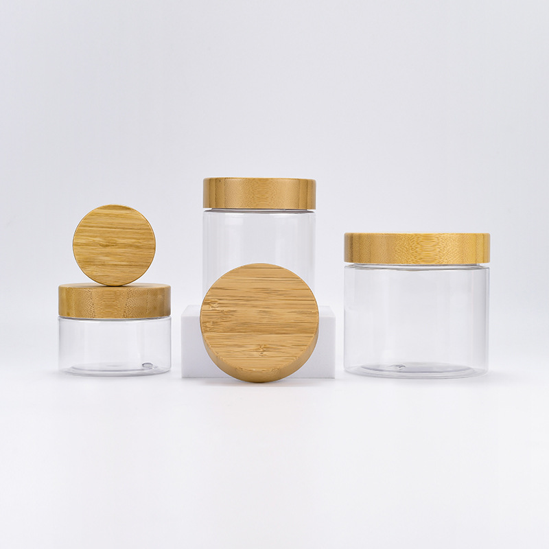 Plastic Cream Jars, Refillable Cosmetic Containers